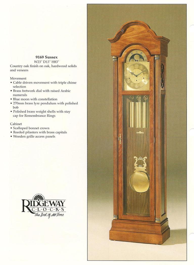 Ridgeway Grandfather Clock – Antique and Vintage Mechanical Clocks