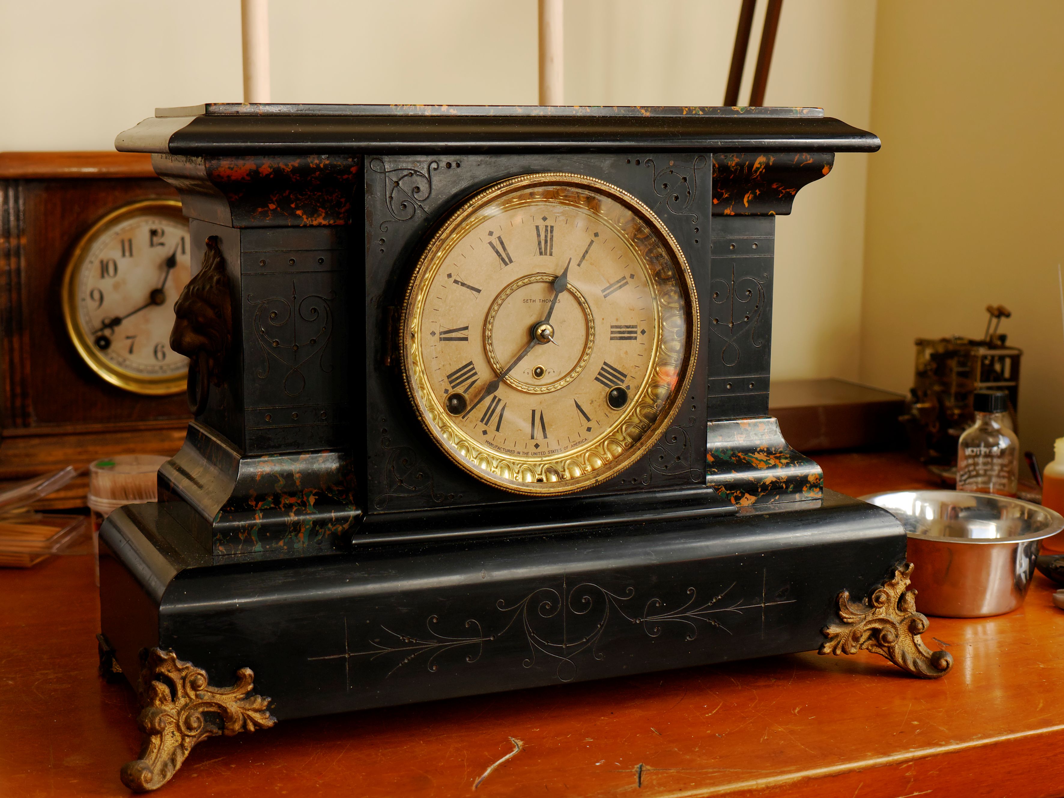 Seth Thomas Adamantine mantel clock – time to give it a little love ...