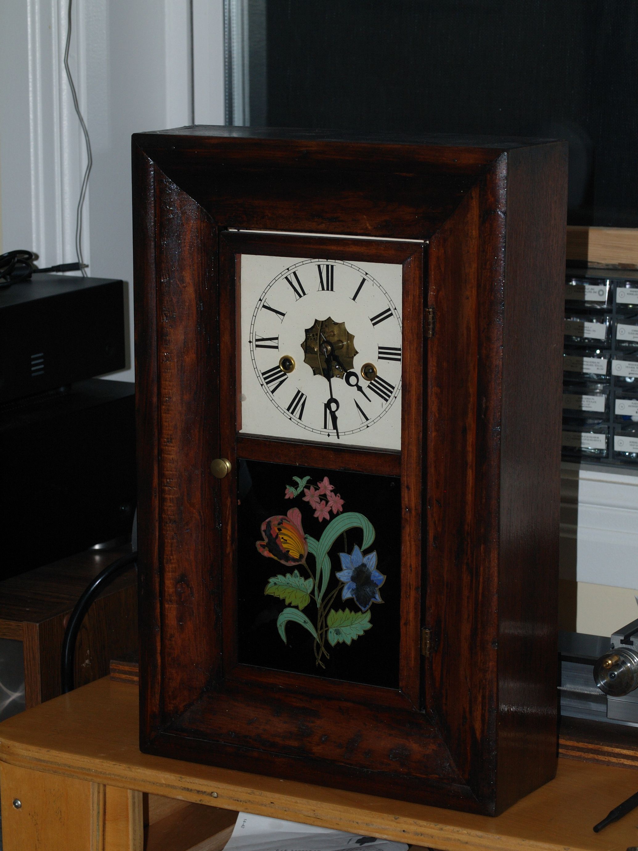New Haven Ogee clock – attractive but not without issues – Antique and ...