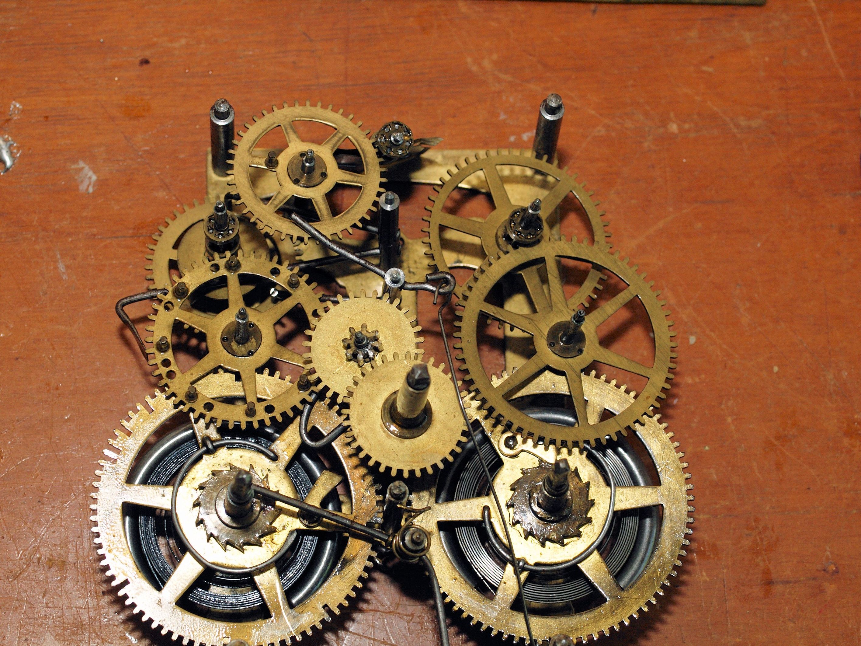New Haven – servicing a 30 hour spring-driven clock movement – Antique ...
