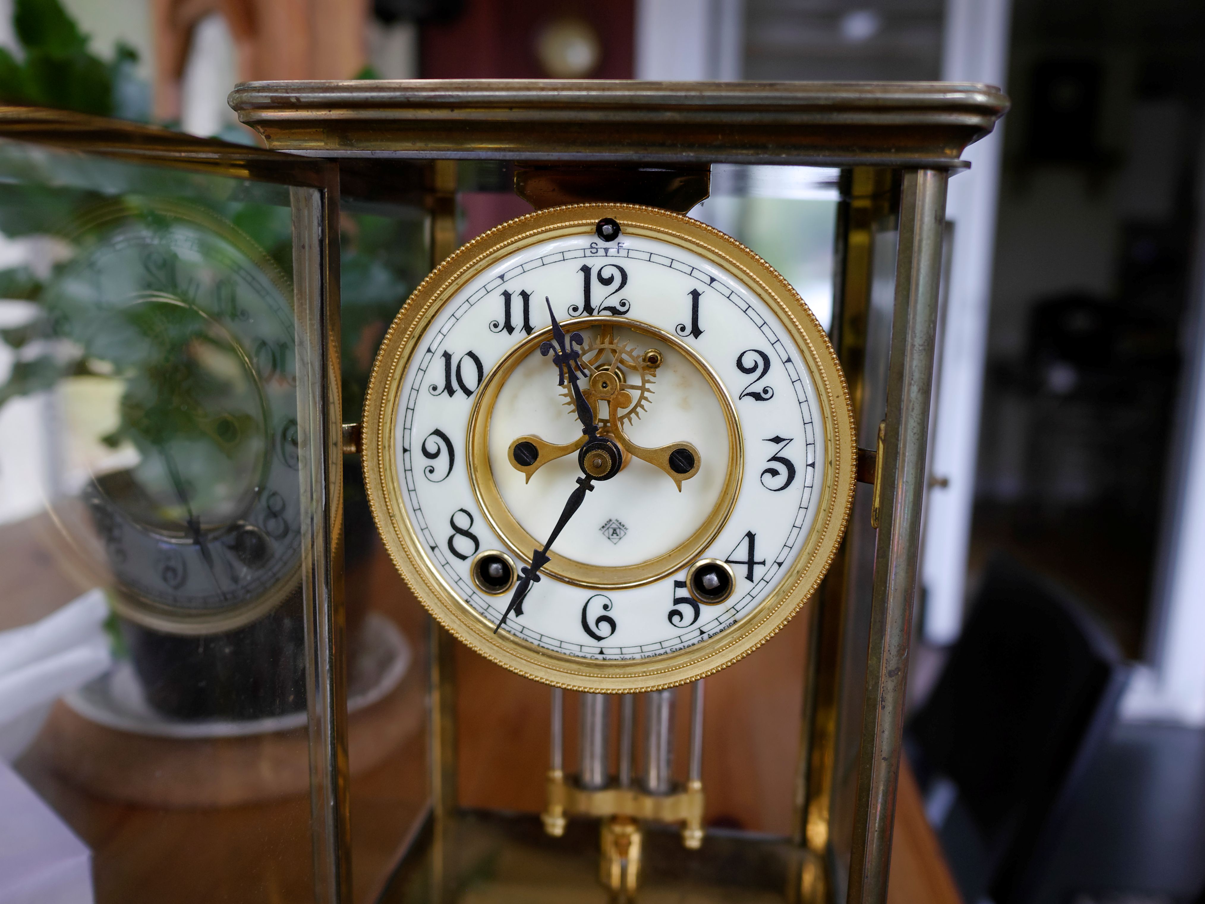 Ansonia Crystal Regulator clock – Antique and Vintage Mechanical Clocks