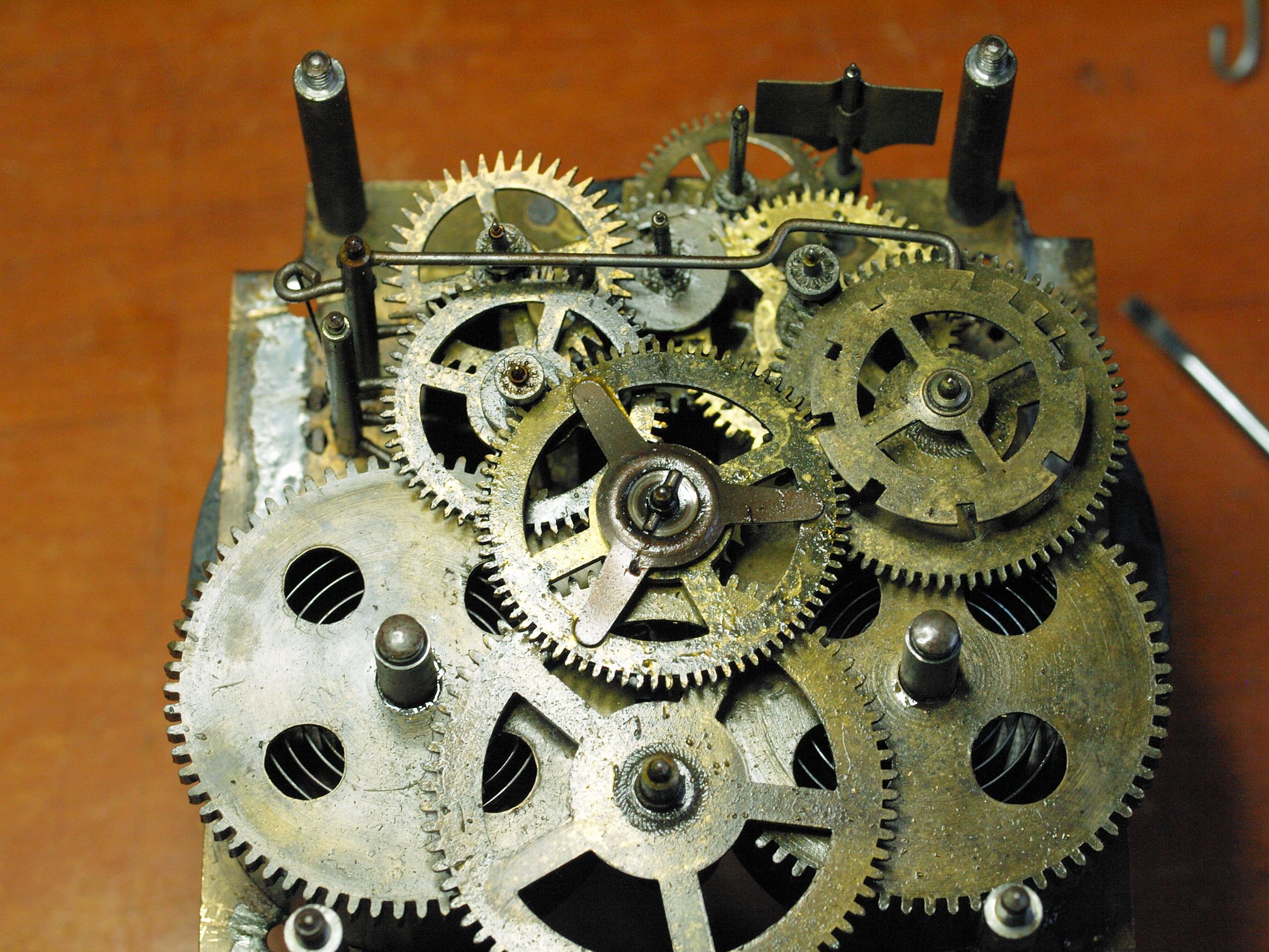 FMS Mauthe “Horse Crown” wall clock – servicing the movement – Antique ...