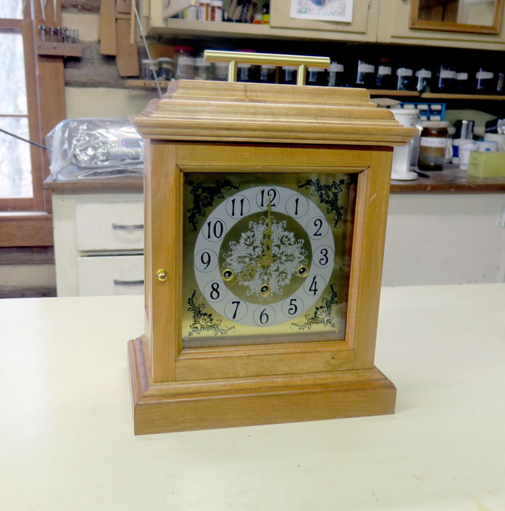 My Schatz W3 movement finally has a brand new custom built clock case ...