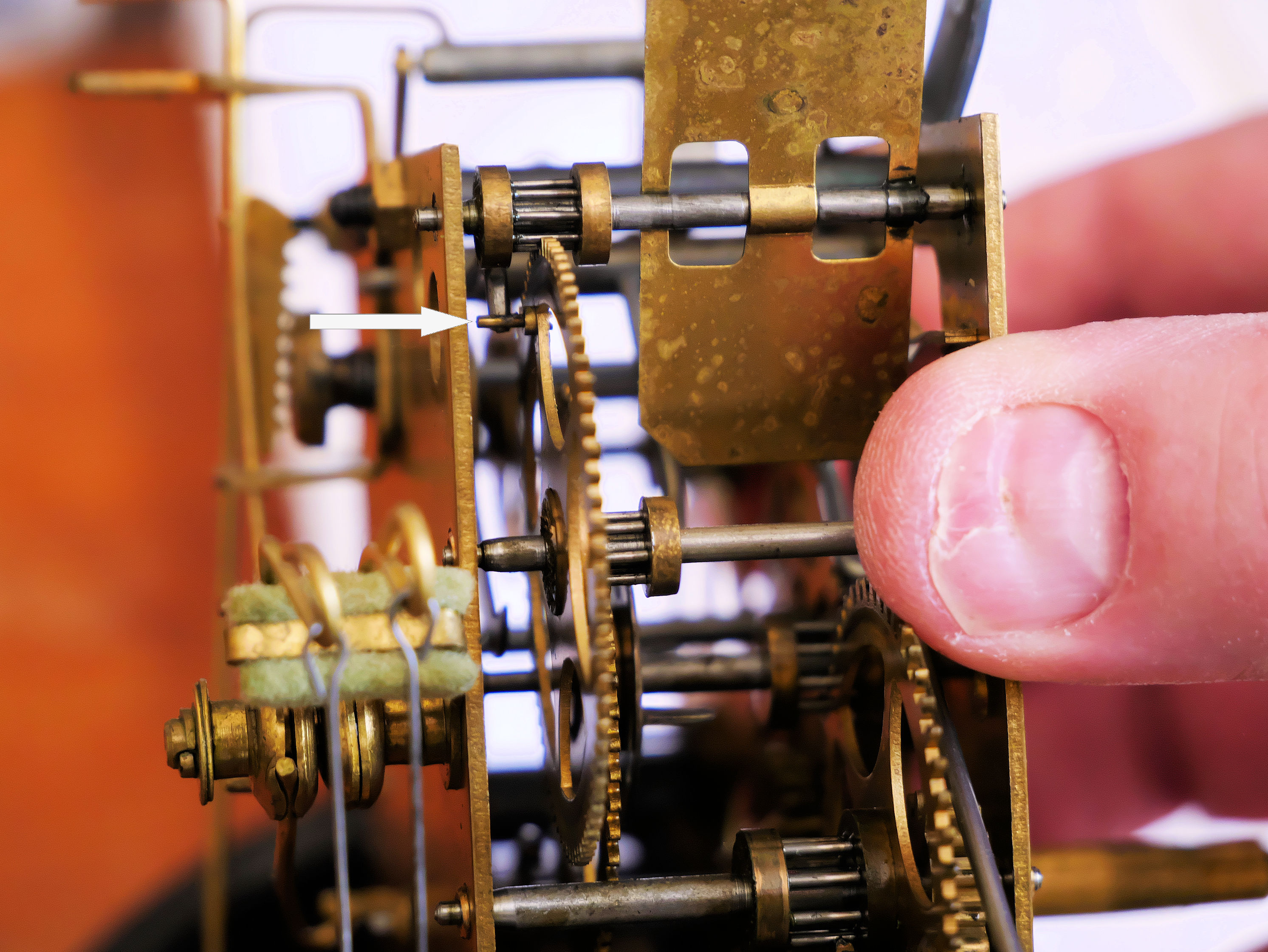 Gilbert tambour clock with Normandy Chime – movement servicing ...