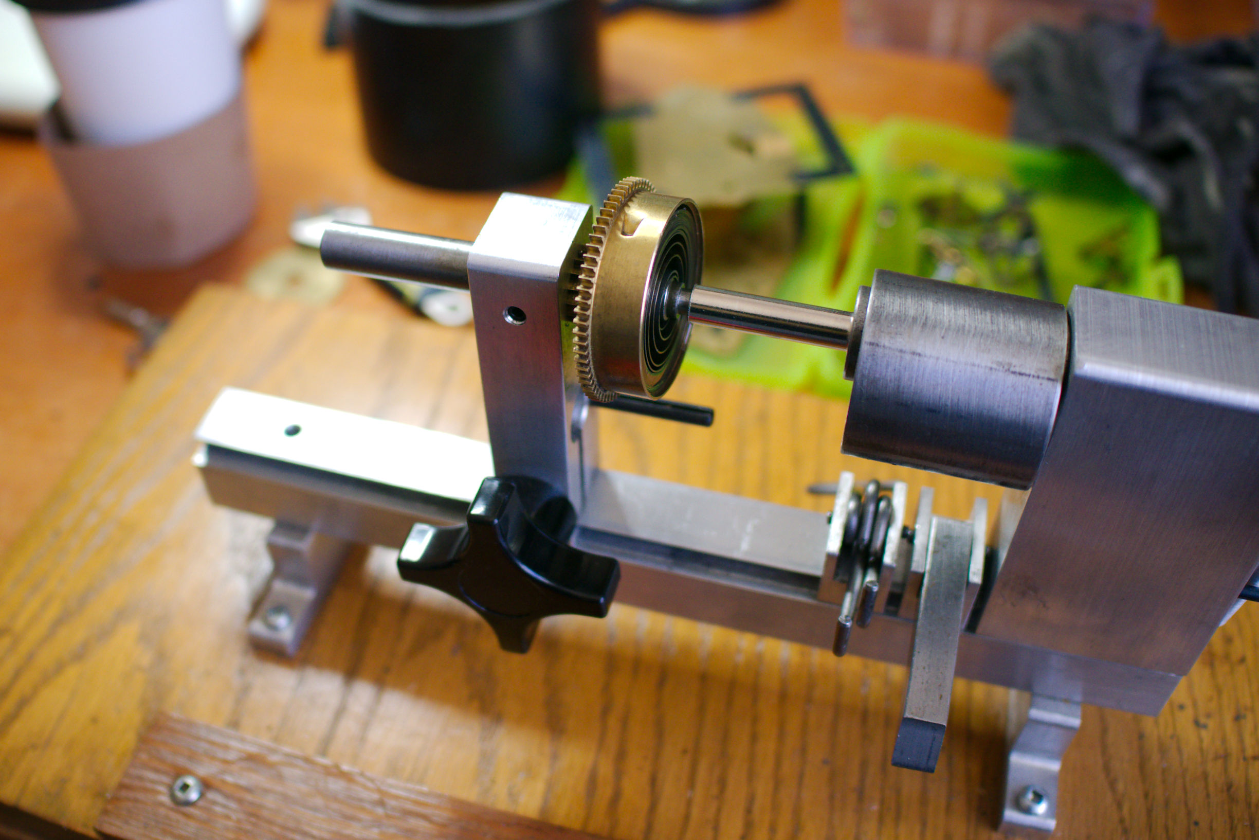 Bushing a Jauch clock movement barrel – Antique and Vintage Mechanical ...