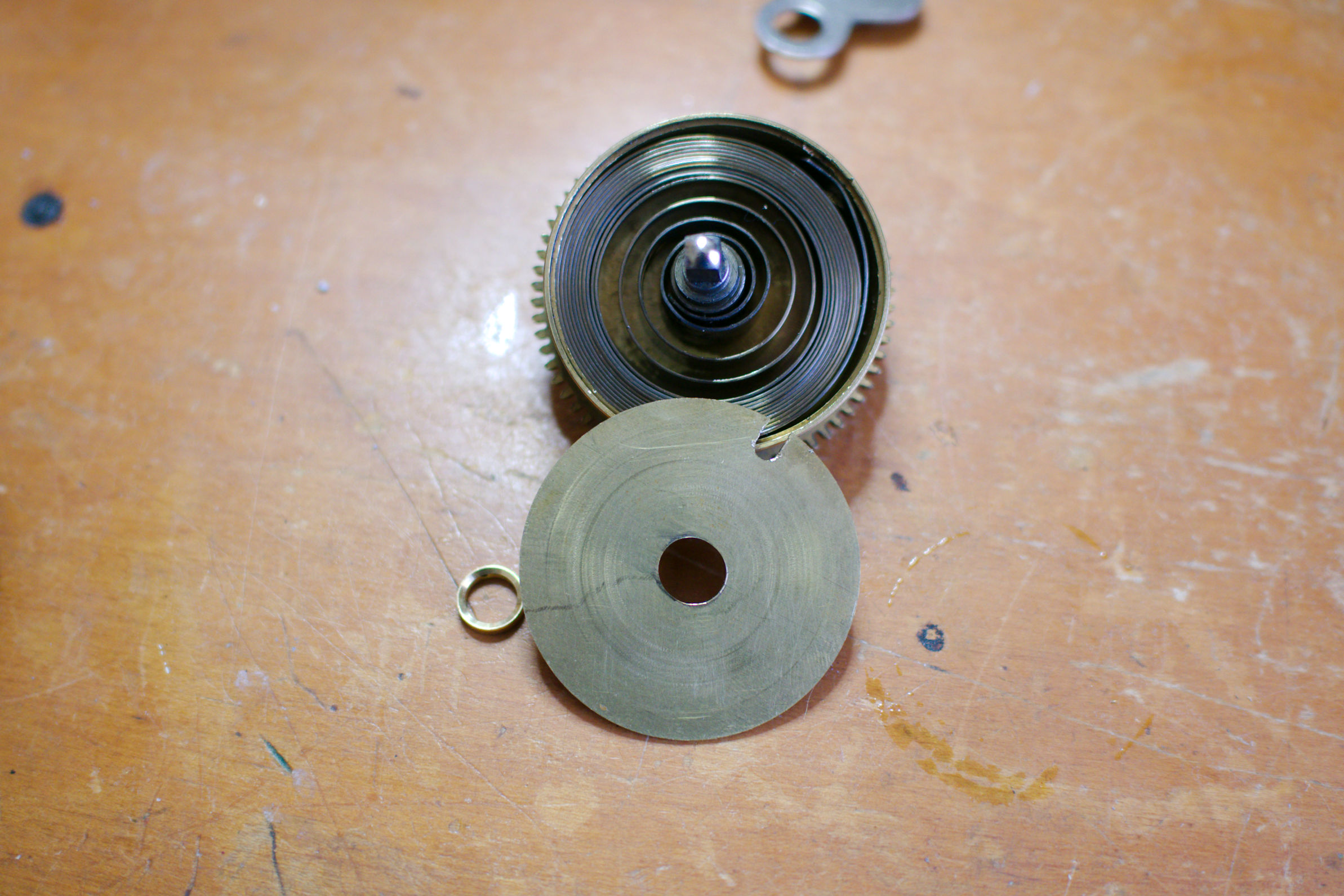 Bushing a Jauch clock movement barrel – Antique and Vintage Mechanical ...