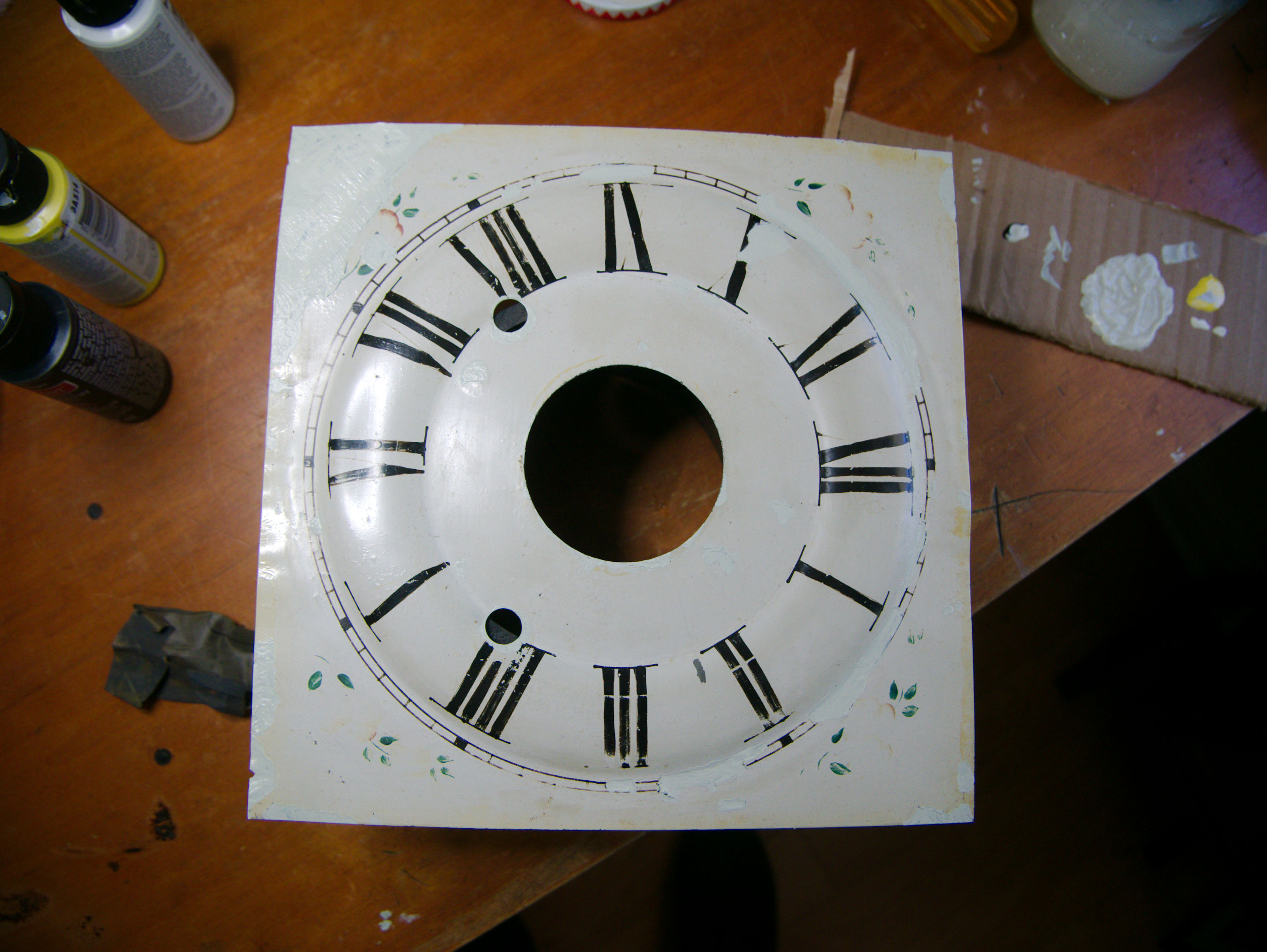 Inpainting a Seth Thomas clock dial – Part 1 – Antique and Vintage ...