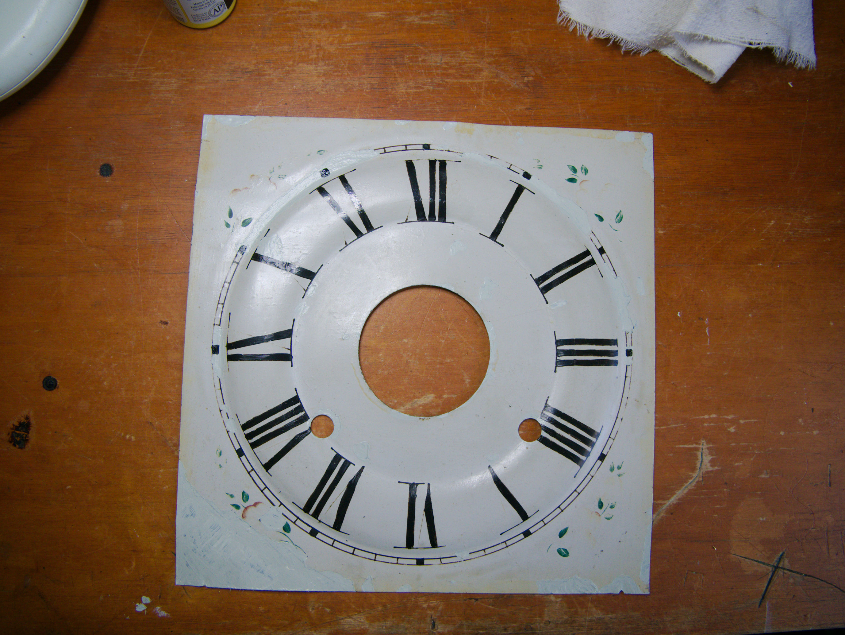 Inpainting a Seth Thomas clock dial – Part 1 – Antique and Vintage ...