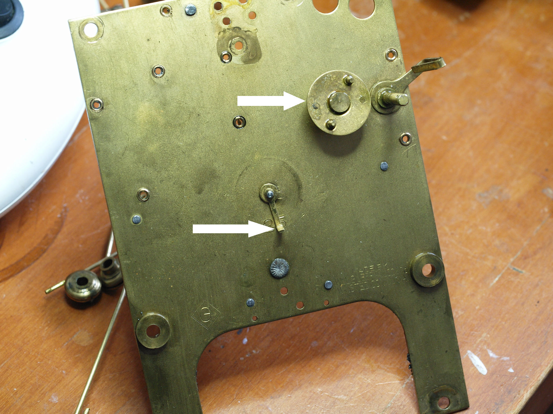 Gilbert 2038 tambour clock with Normandy Chime – servicing the movement ...