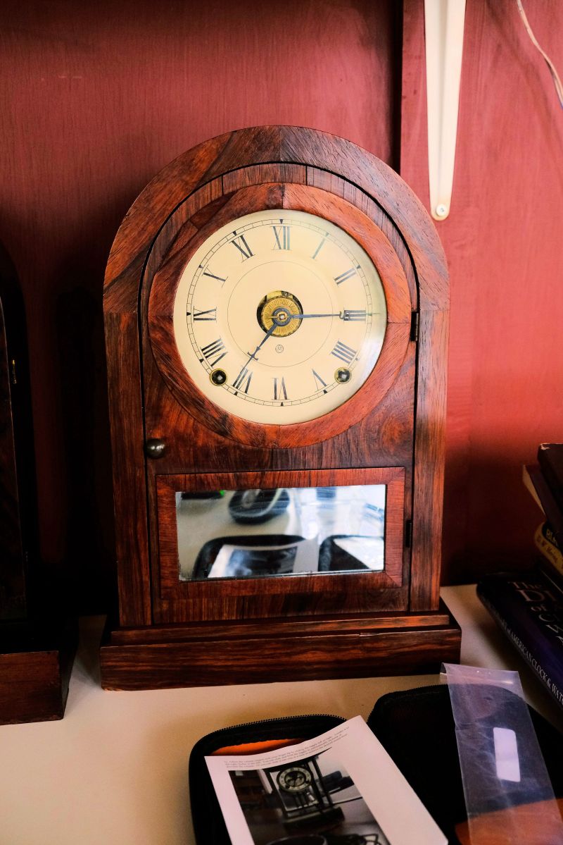 Seth Thomas round top shelf clock with lyre movement revisited ...