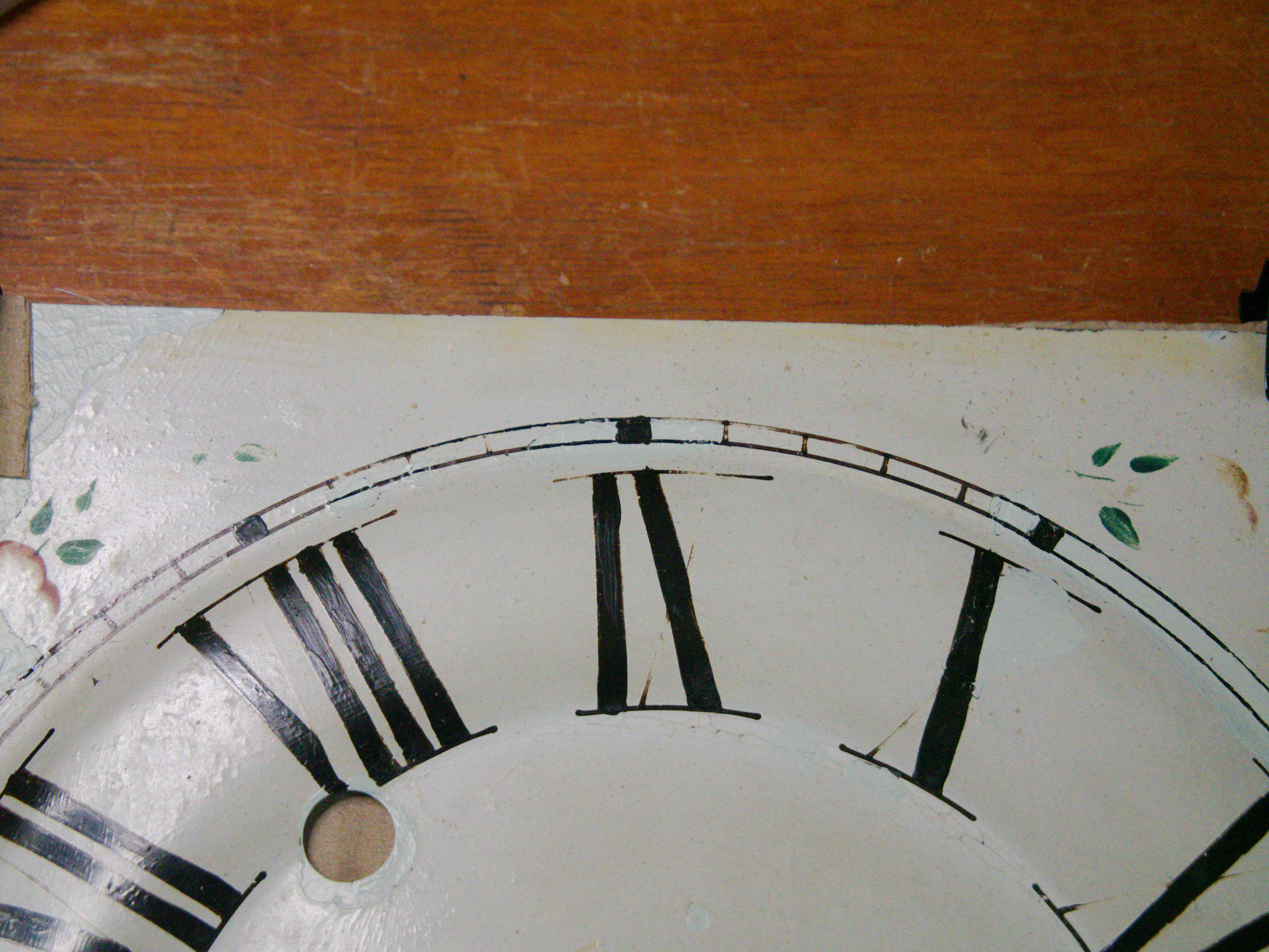 Inpainting a Seth Thomas clock dial – Part 1 – Antique and Vintage ...