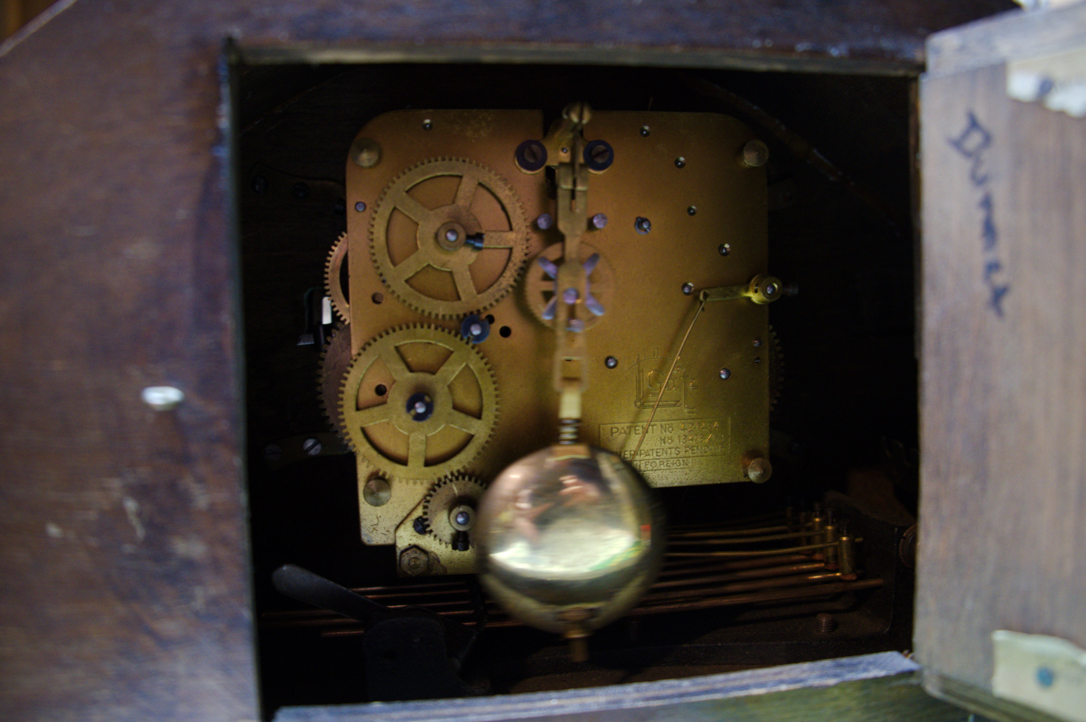 Fleet Time mantel clock with Gufa movement – servicing the movement ...