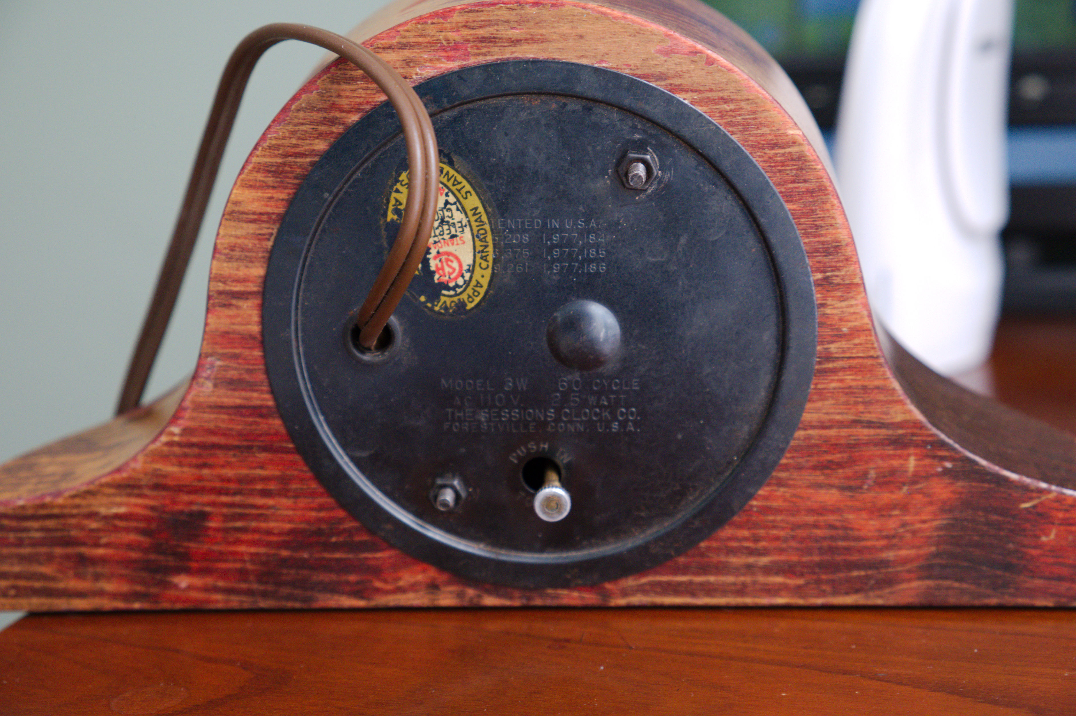 Sessions electric table clock, model 3W – Antique and Vintage ...