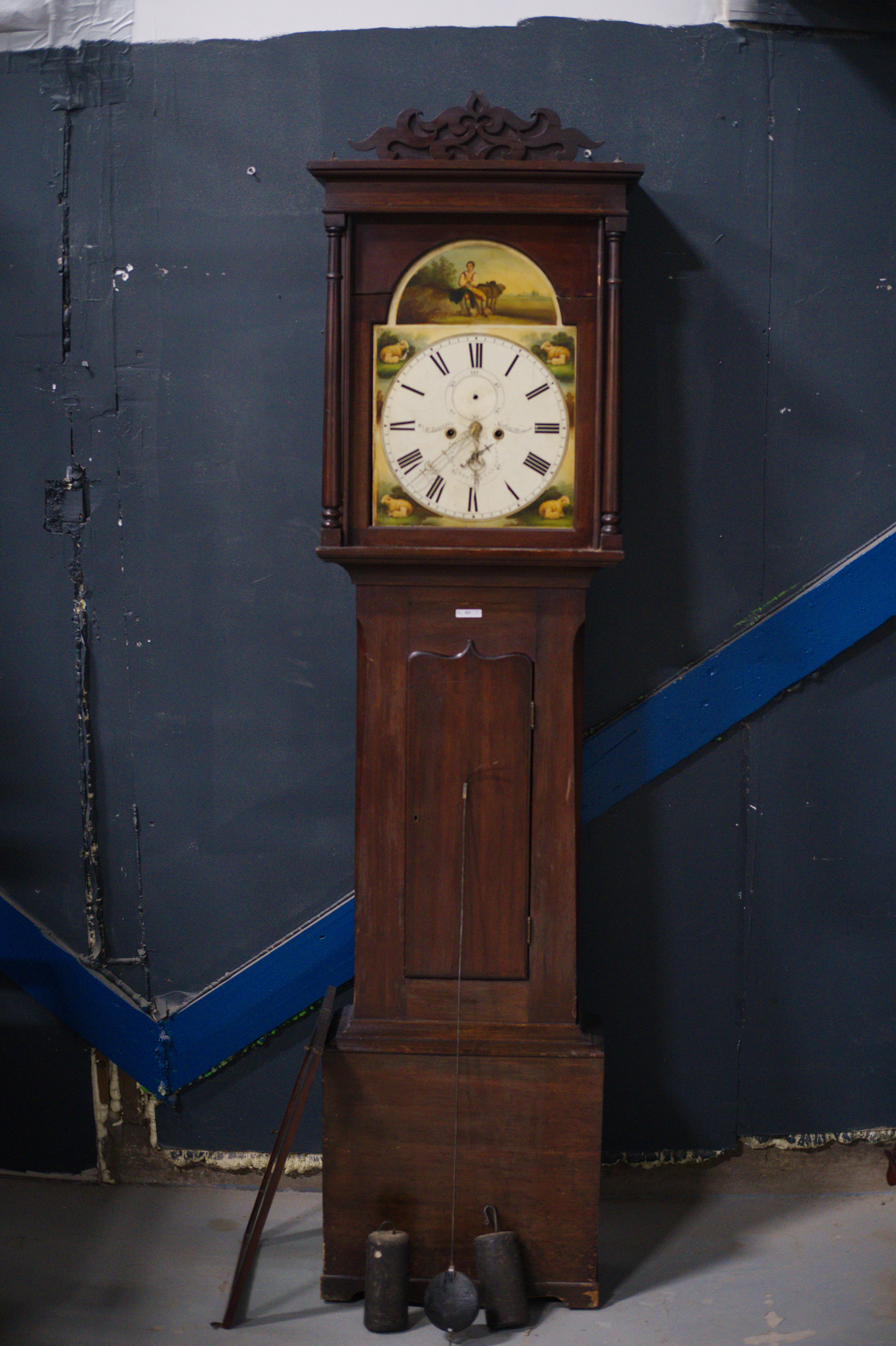Scottish tall case clock with new top finials – Antique and Vintage ...