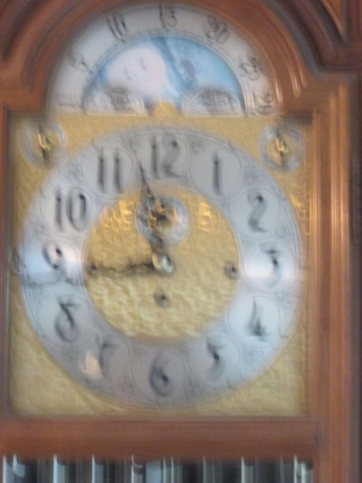 Crazy clock ads – Grandfather clock ad – am I seeing double? – Antique ...