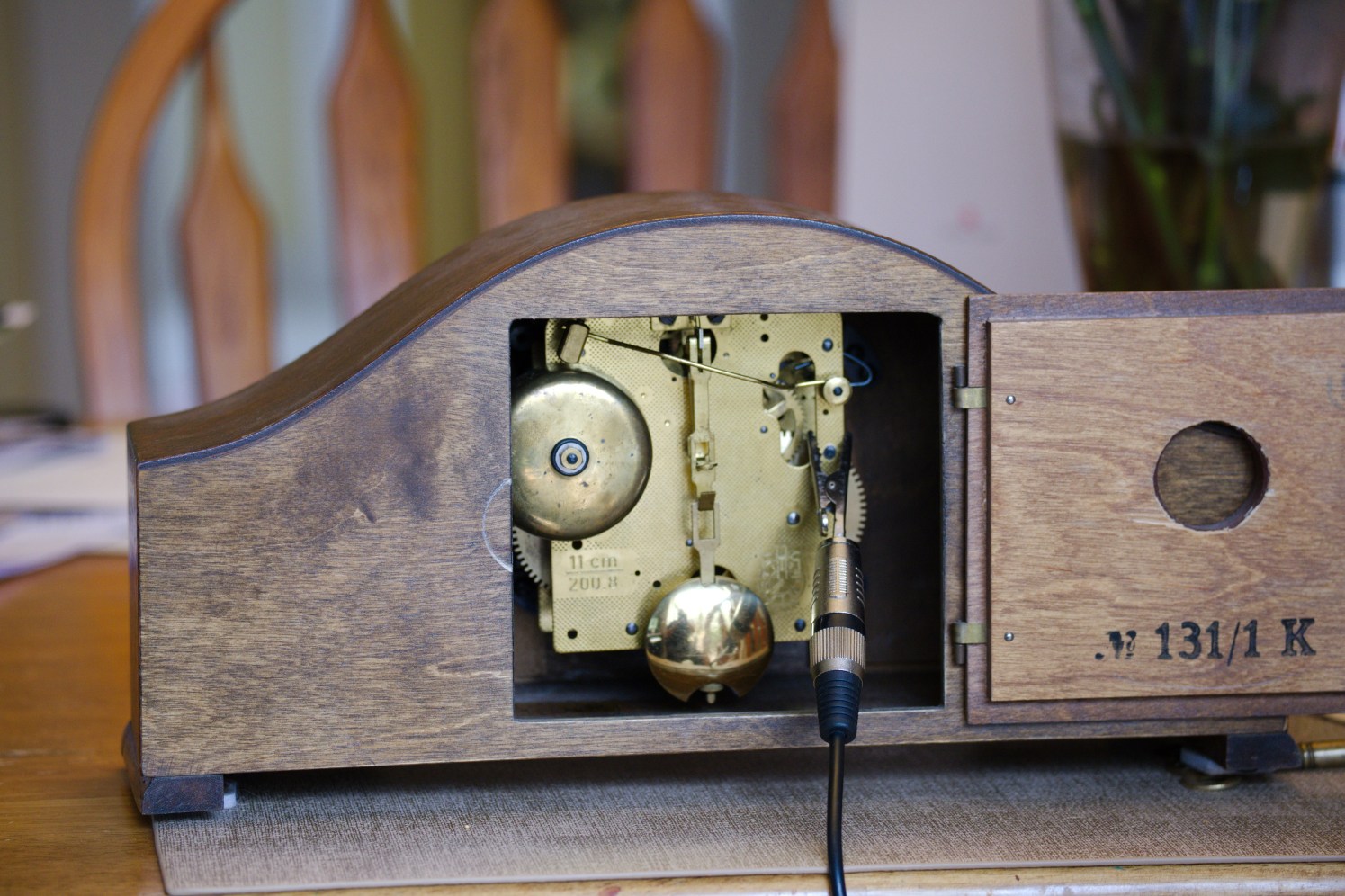 Solar time and strike mantel clock by Eatons – first look – Antique and ...