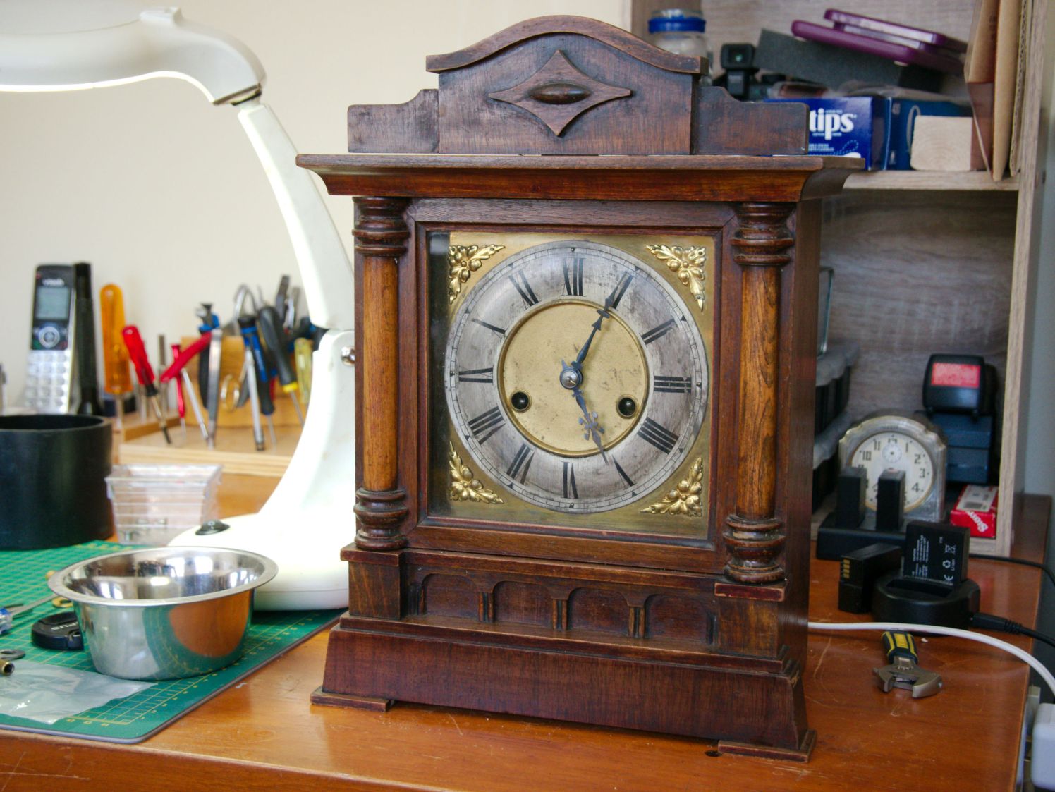 Hamburg American Clock Co. – shelf clock, first look – Antique and ...