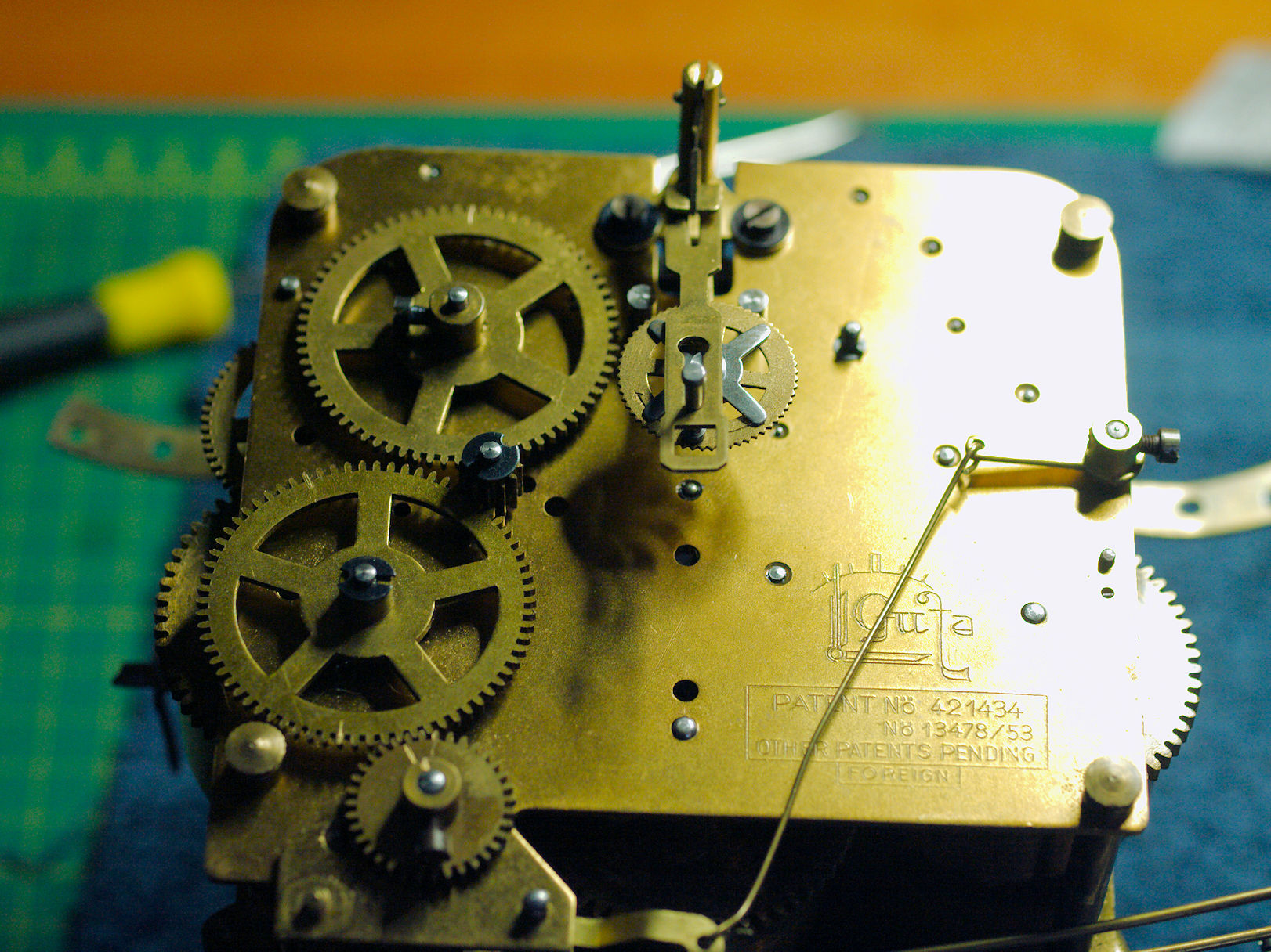 Fleet Time mantel clock with Gufa movement – servicing the movement ...