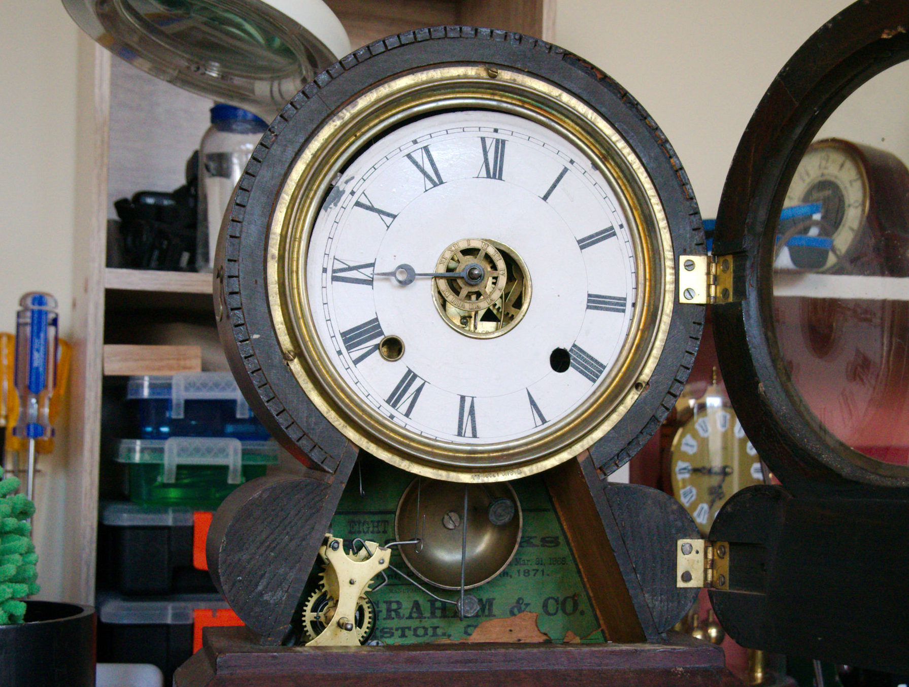E. Ingraham Grecian – restoration of the case and dial – Antique and ...