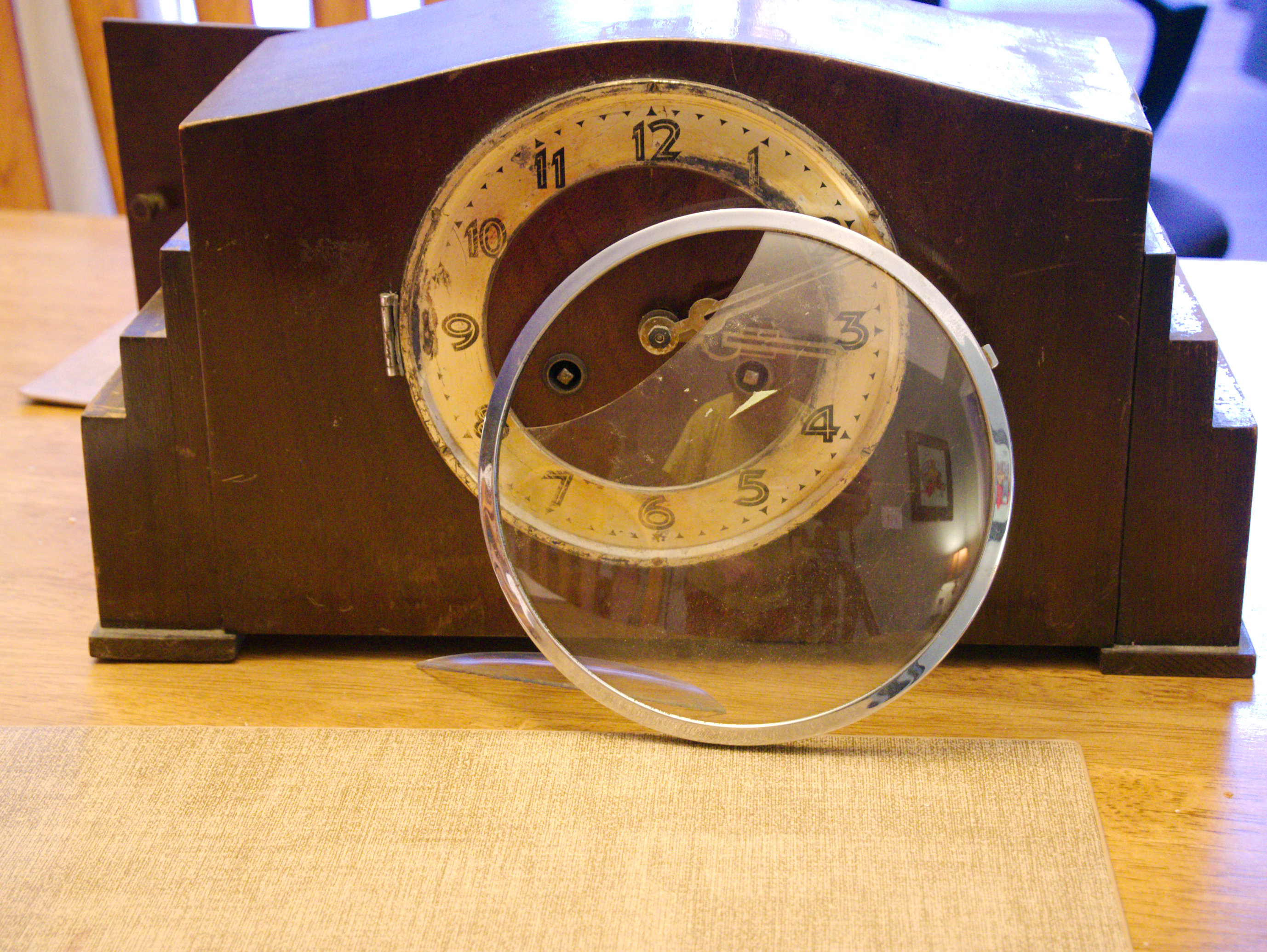 Fleet Time Clock – servicing the movement and then disaster – Antique ...