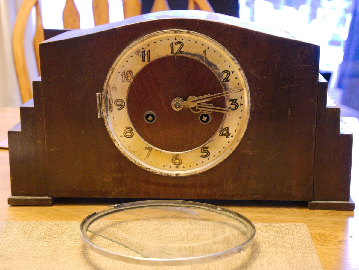 Fleet Time Clock – servicing the movement and then disaster – Antique ...