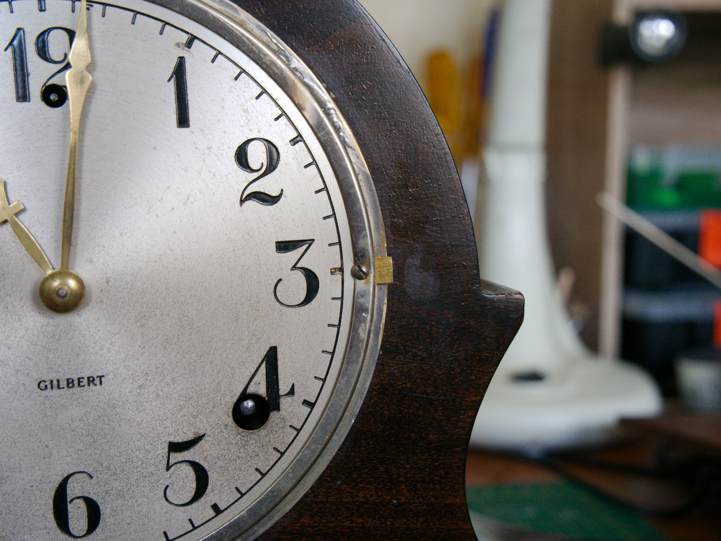 Door catch repair on a Gilbert Model 2038 mantel clock – Antique and ...