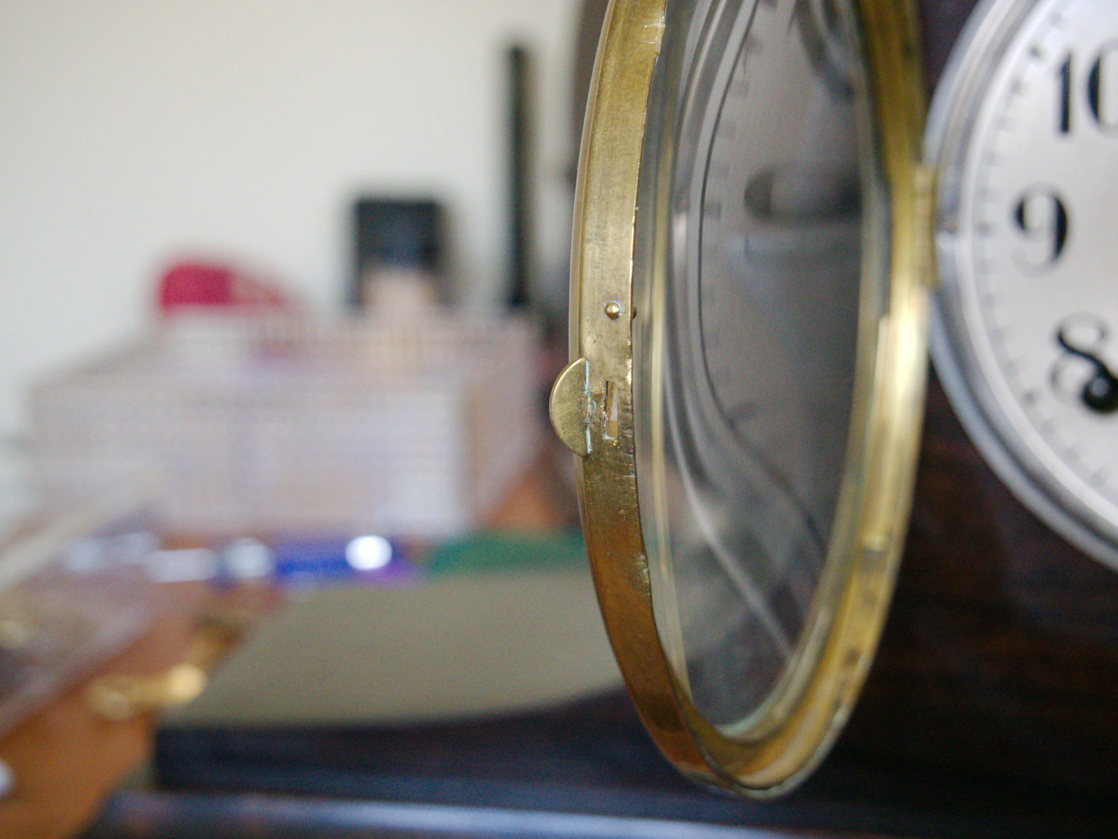 Door catch repair on a Gilbert Model 2038 mantel clock – Antique and ...