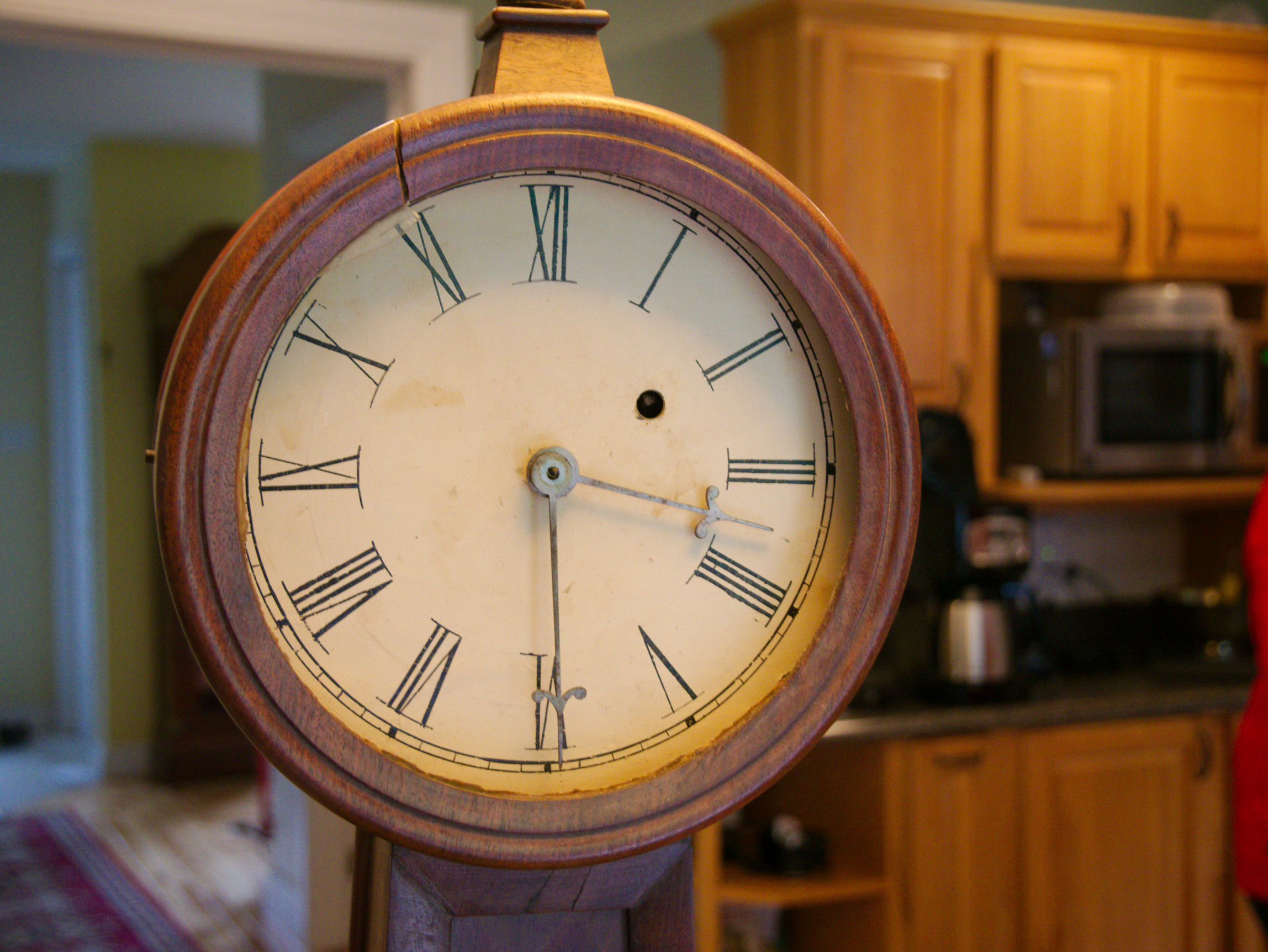 Sawin banjo clock – almost done, 3 more items to address – Antique and ...