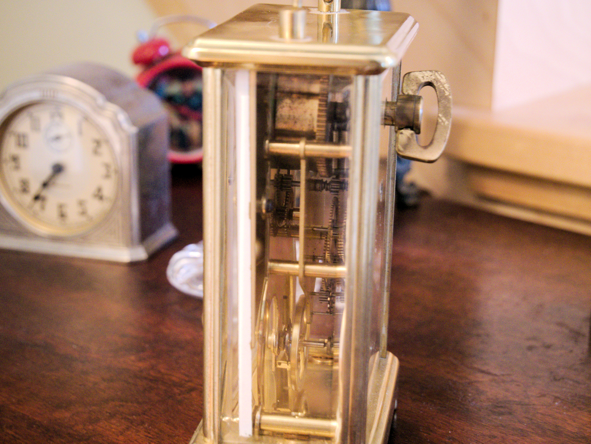 Schatz carriage clock with an interesting visible escapement – Antique ...