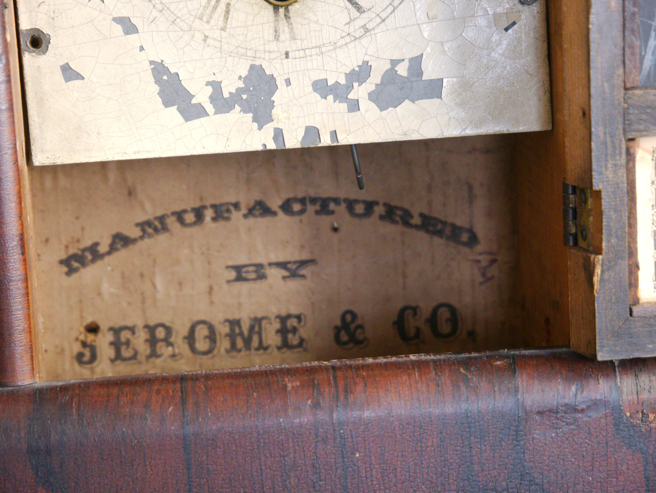 Jerome & Co Rose cottage clock – the case is a mess but the movement is ...