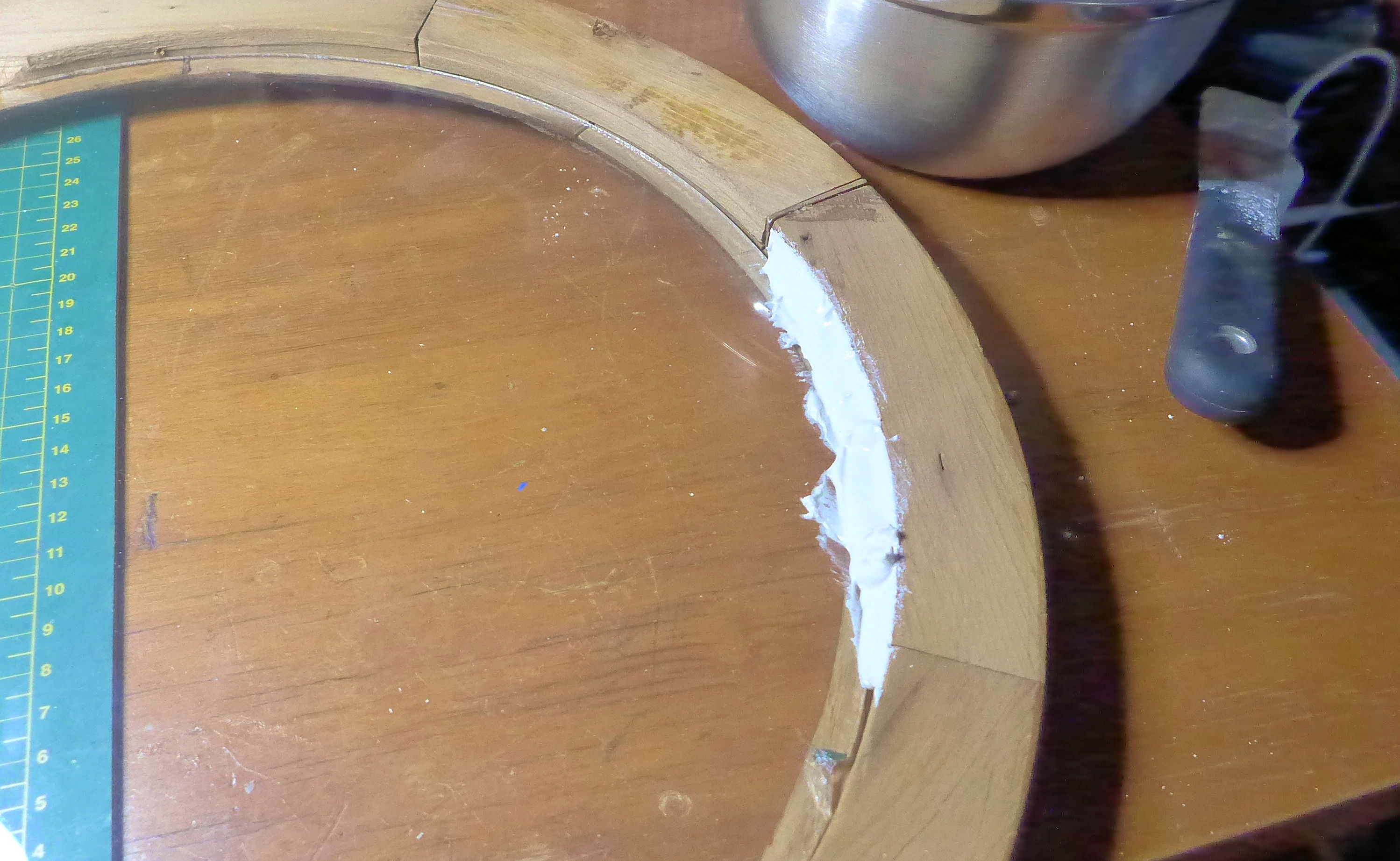 Securing Clock Glass to a wood Bezel with Plaster of Paris: An easy ...