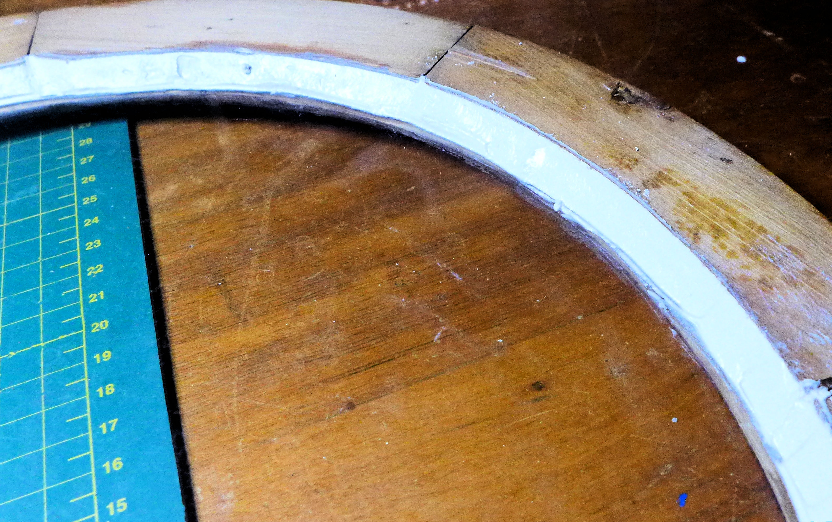 Securing Clock Glass to a wood Bezel with Plaster of Paris: An easy ...