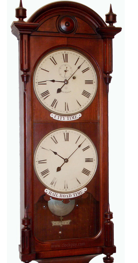 The American double-dial clock – Antique and Vintage Clocks